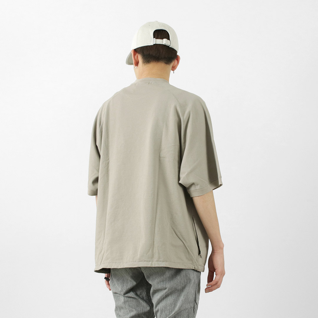 REMI RELIEF Mercury moss stitch T-shirt